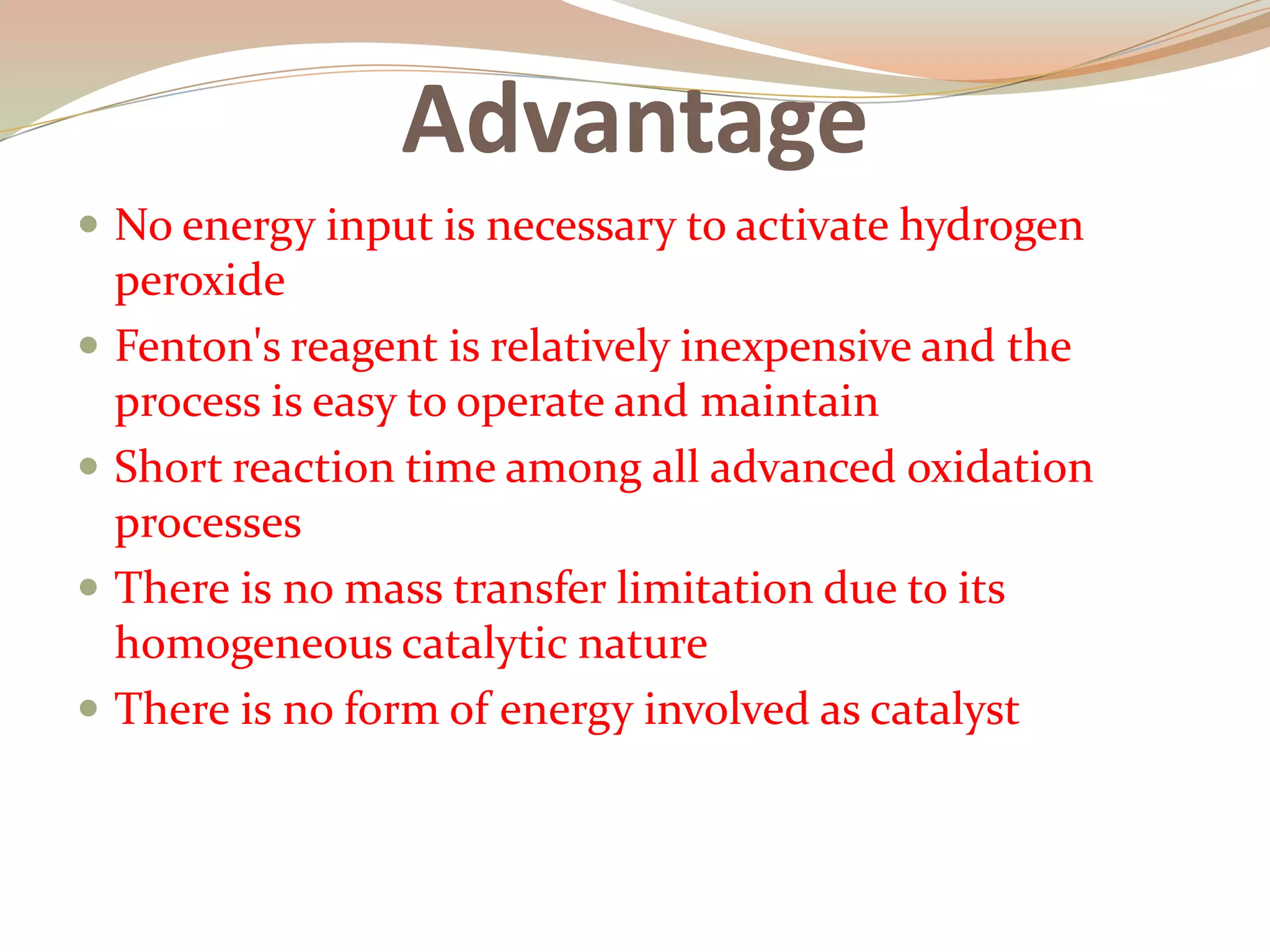 introduction and advancement Electro fenton processes for waste water ...