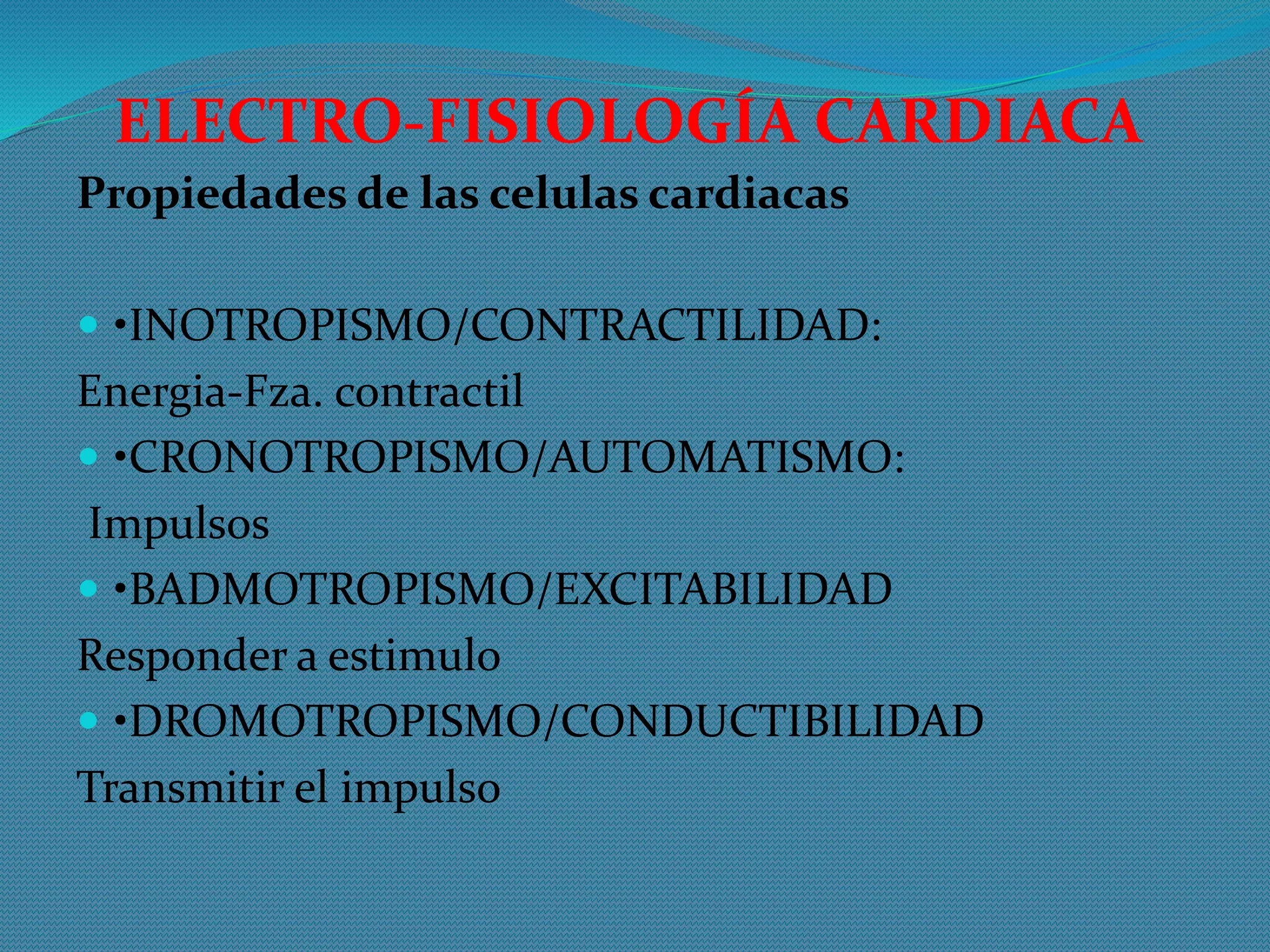 Electro fisiología cardíaca .pptx