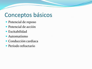 Electrofisiología cardiaca | PPTX