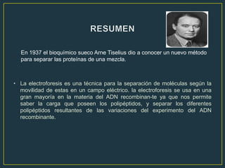 Electroforesis | PPTX