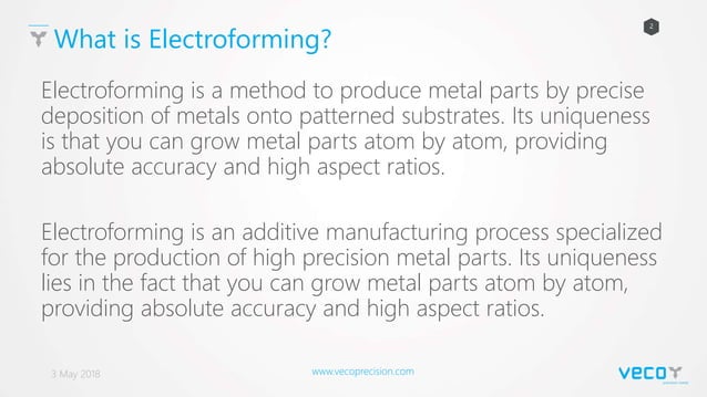 What is Electroforming? The Electroforming Process Explained. | PPTX