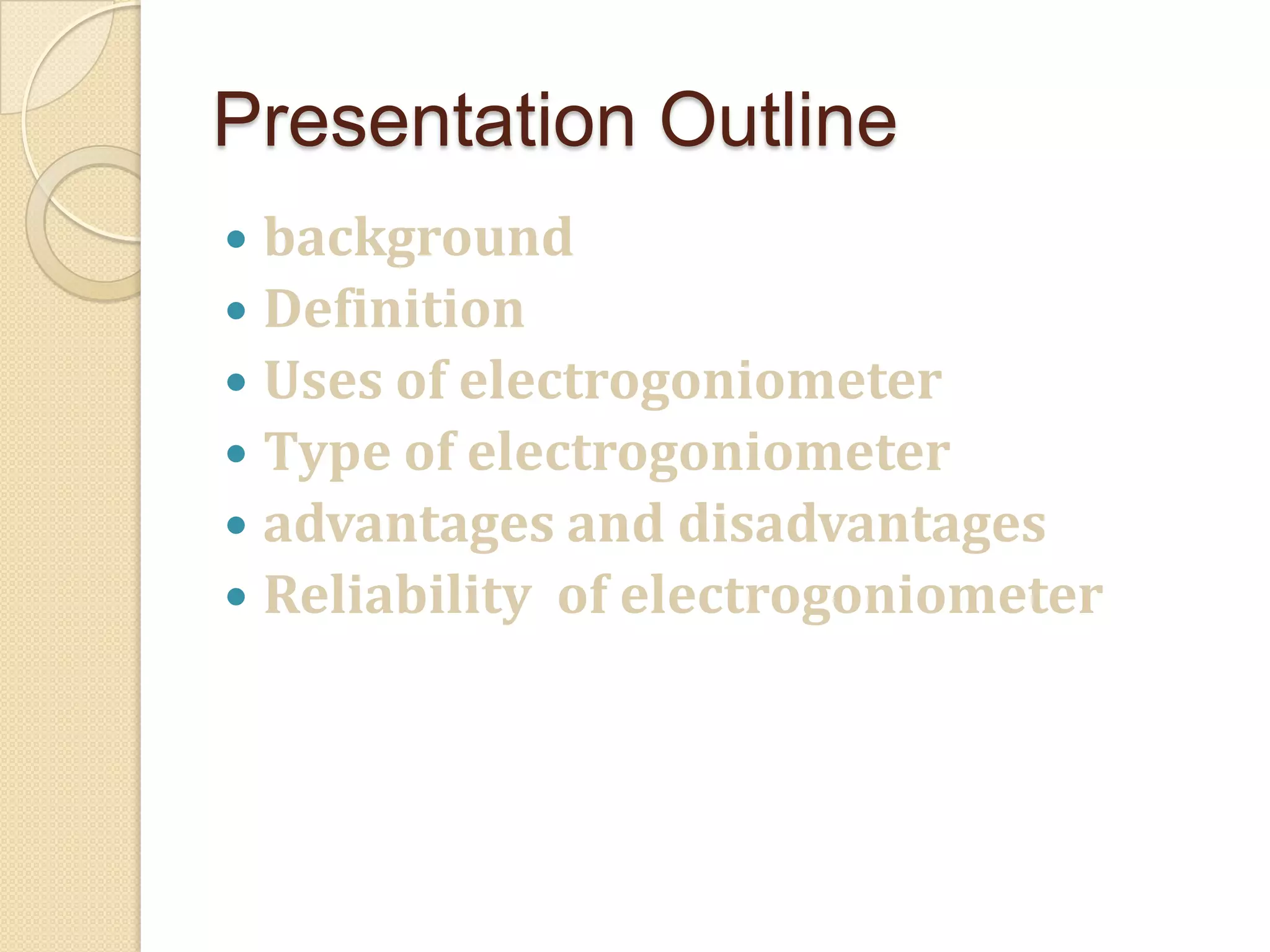 Electrogoniometer | PPTX