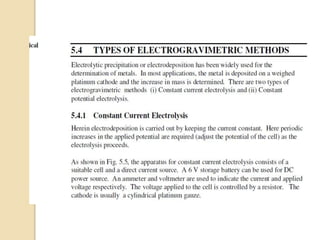 Electrogravimetry | PPTX