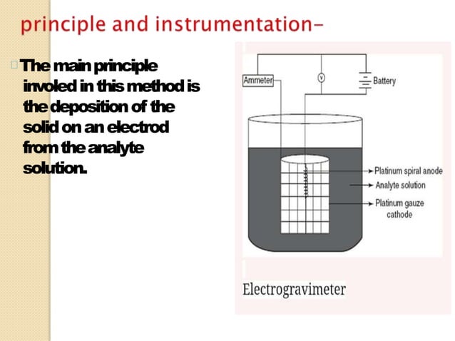 Electrogravimetry | PPTX | Chemistry | Science
