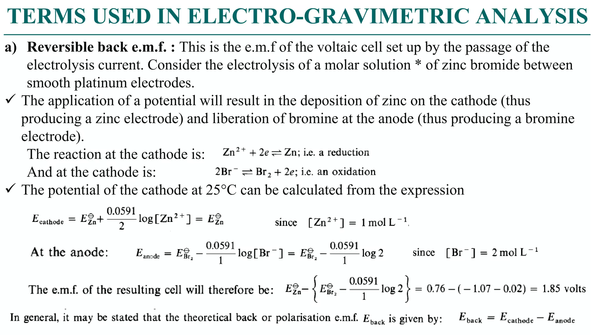 Electrogravimetry | PPTX