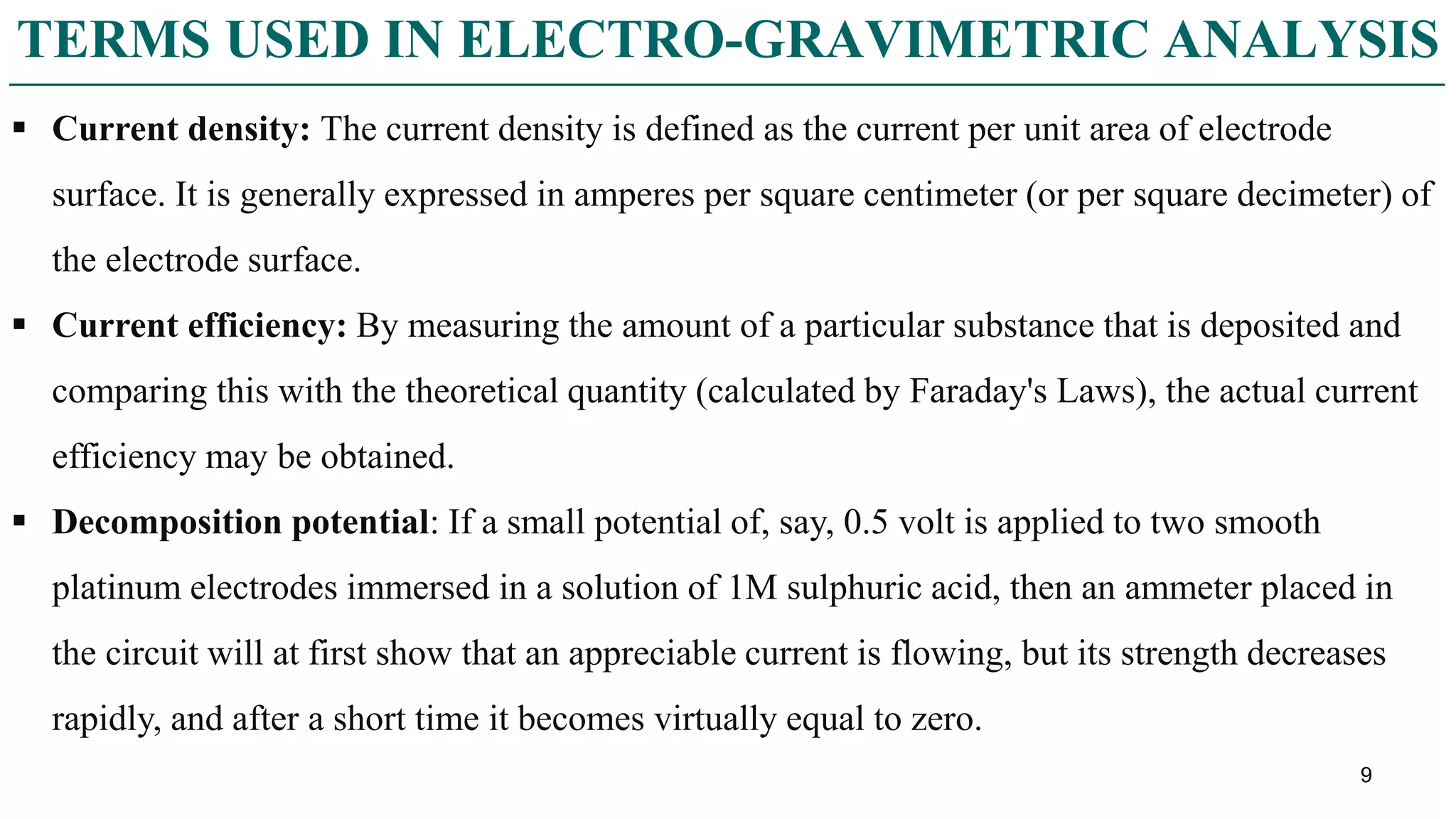 Electrogravimetry | PPTX
