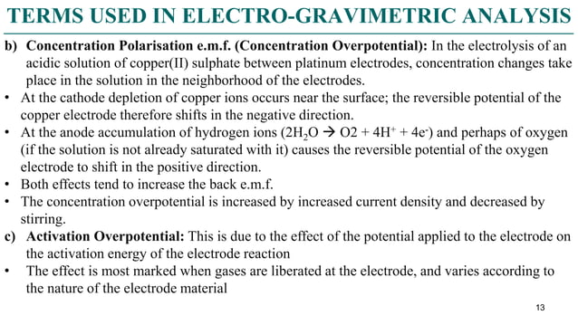 Electrogravimetry | PPTX
