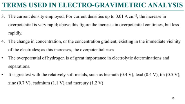 Electrogravimetry | PPTX