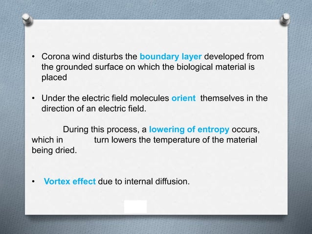Electrohydrodynamic drying | PPT