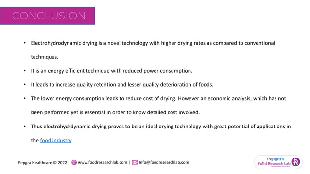 Electro Hydrodynamic Drying Technology In Food Industry | PDF | Physics ...