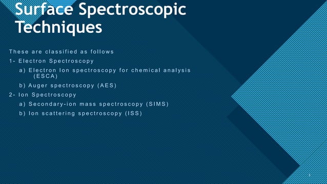 Electron and ion spectroscopy. | PPTX
