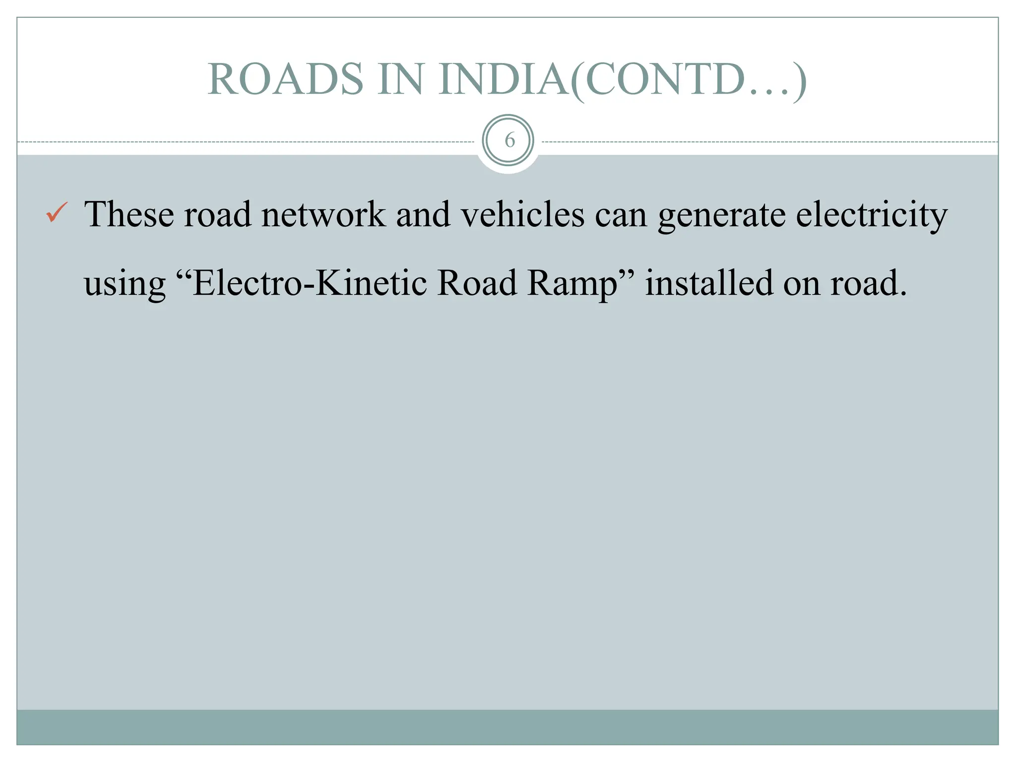 ELECTRO KINETIC ROAD RAMP.pptx for engineering | PPTX
