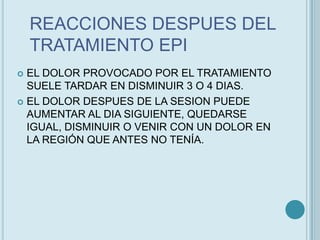 Electrolisis percutánea intratisular (epi) | PPTX