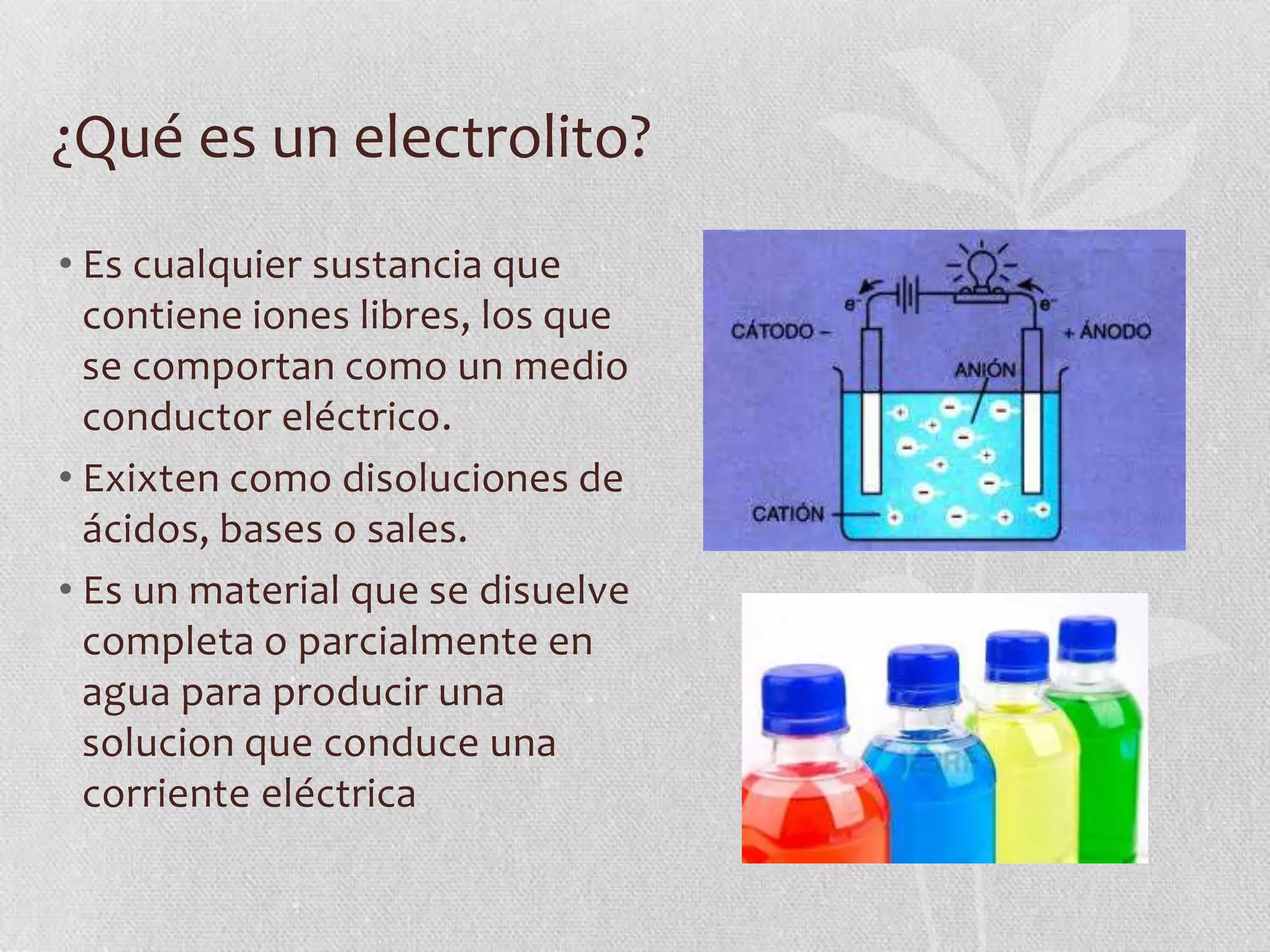Electrolitos | PPT