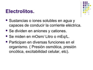 Electrolitos | PPT