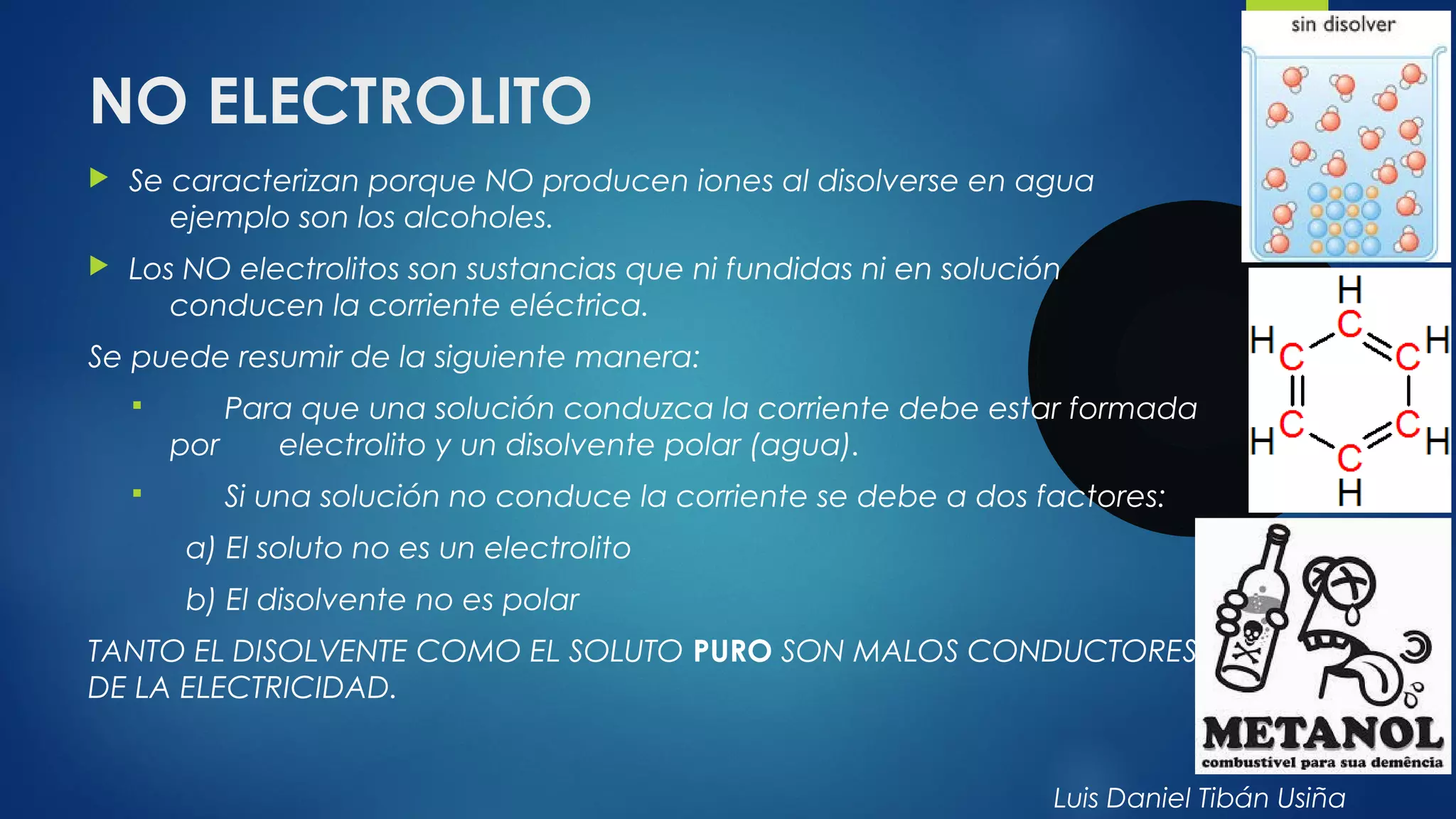 Electrolitos y no electrolitos | ODP
