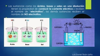 Electrolitos y no electrolitos | ODP