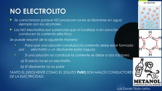 Electrolitos y no electrolitos | ODP