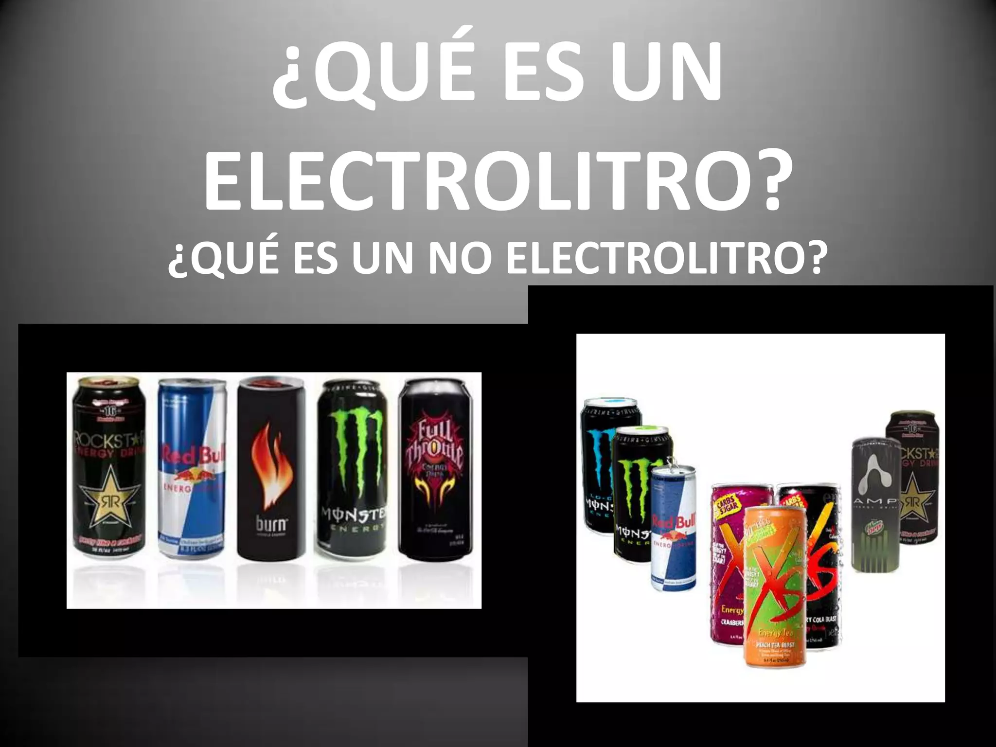 Electrolitros y no electrolitros | PPTX