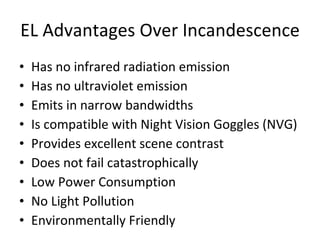 Electroluminescent Technology | PPT | Technology & Computing