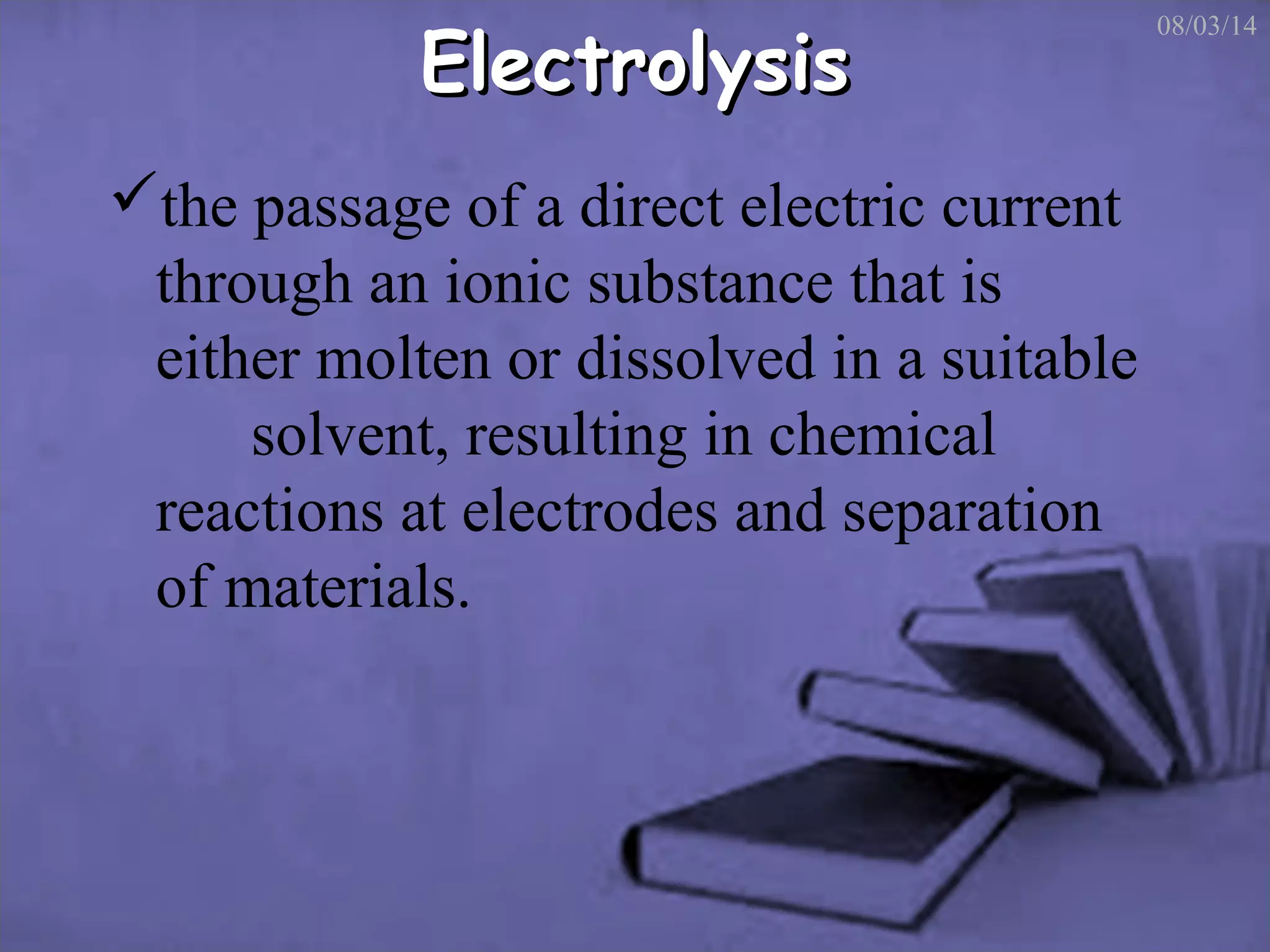 Electrolysis | PPT