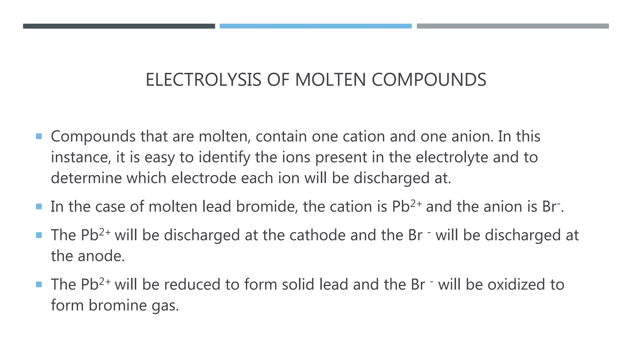 Electrolysis.pptx | Chemistry | Science