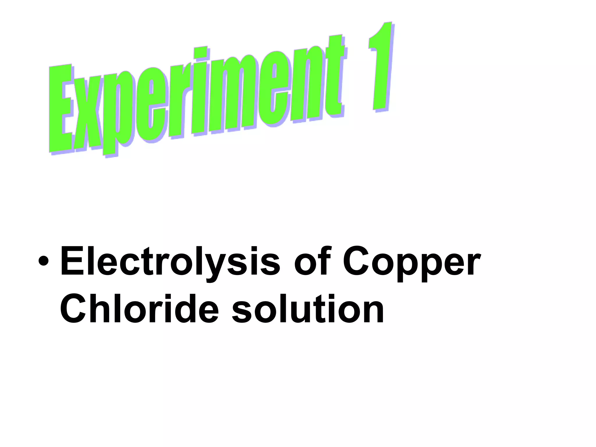 Electrolysis | PPT