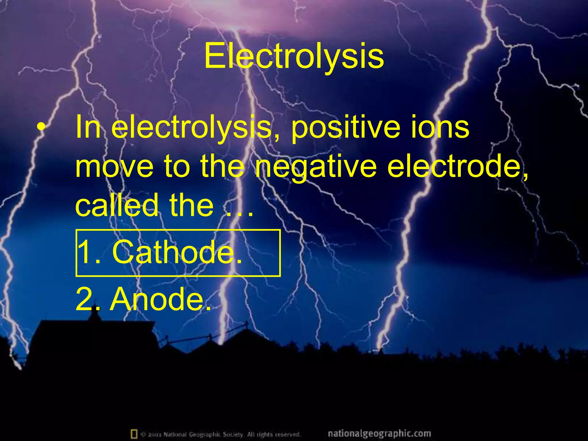 Electrolysis | PPT