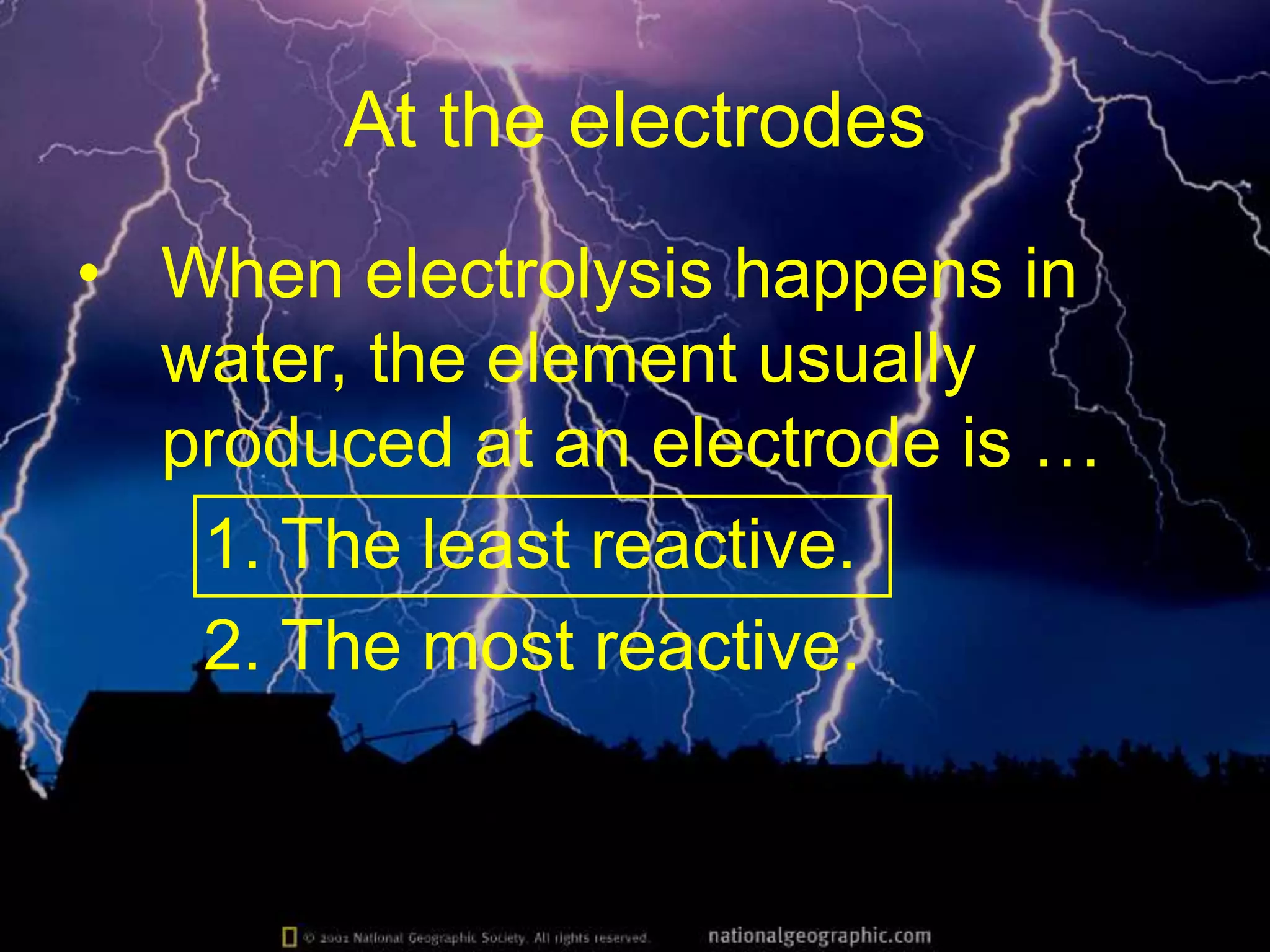 Electrolysis | PPT