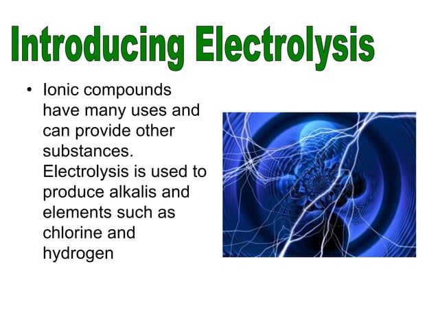 Electrolysis | PPT