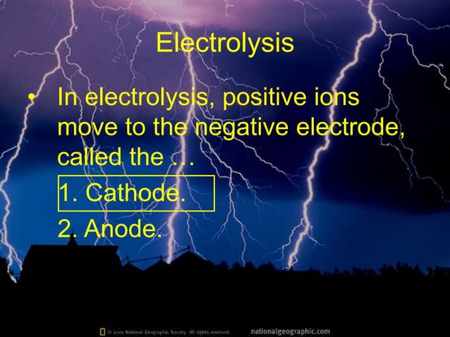 Electrolysis | PPT