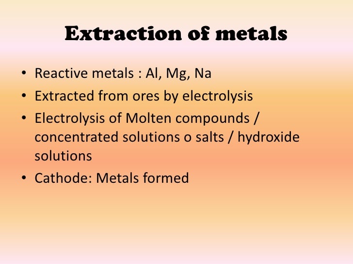 Electrolysis in industries