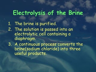 Electrolysis of brine | PPT