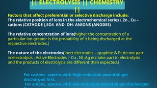 ELECTROLYSIS PPT.pptxvghjkghjvhjcbbvhjmvgnb | PPTX