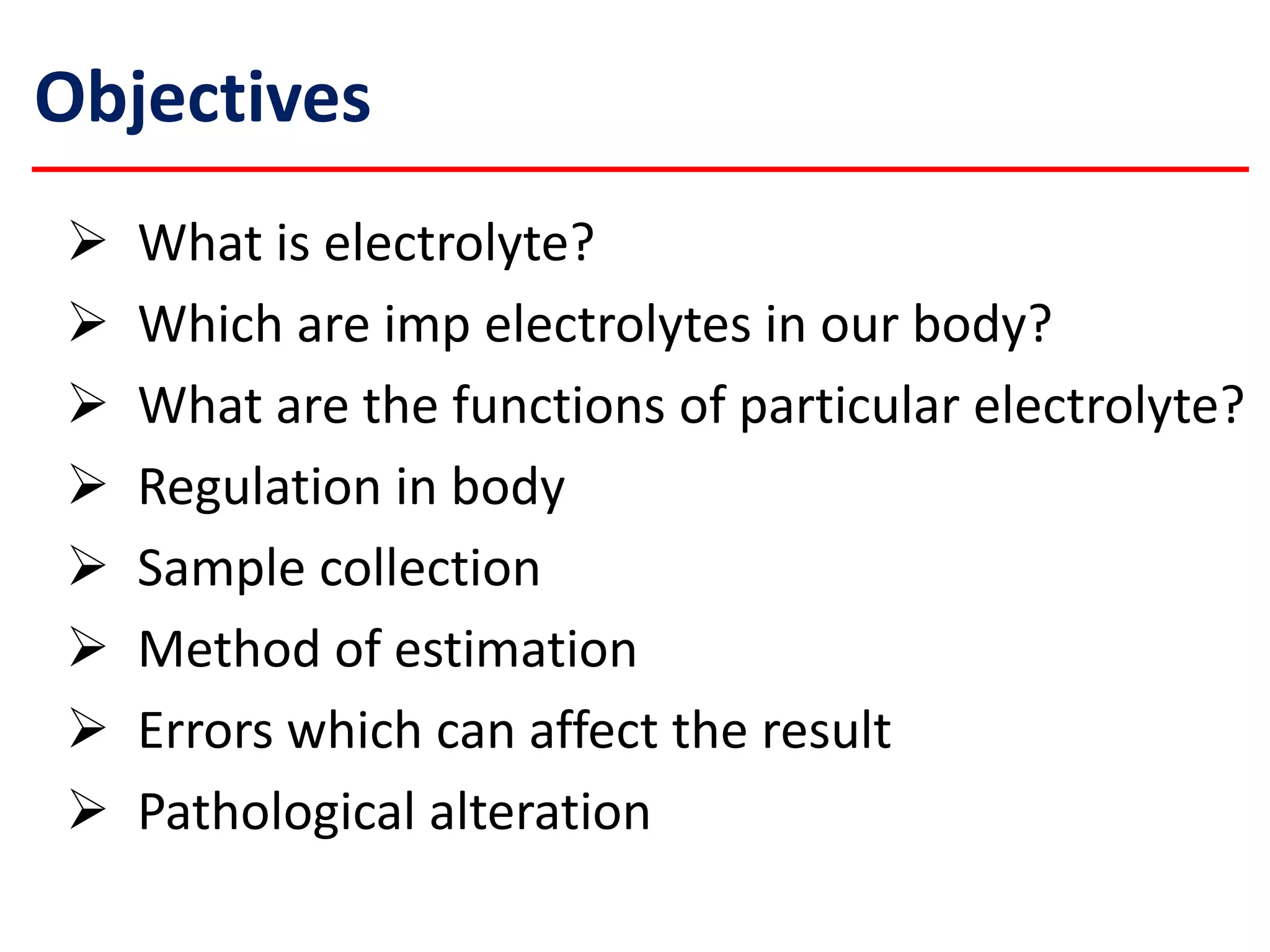 Electrolyte | PPTX