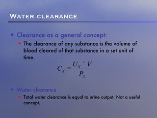 Electrolyte Free Water Clearance | PPT