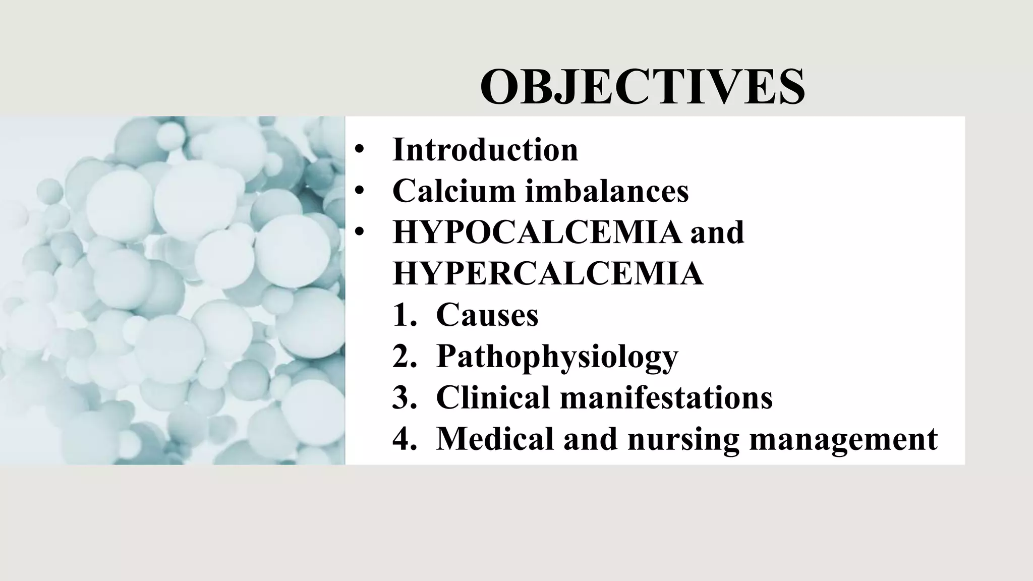 Calcium imbalances- hypocalcemia and hypercalcemia | PPTX