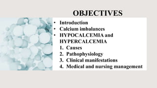 Calcium imbalances- hypocalcemia and hypercalcemia | PPTX
