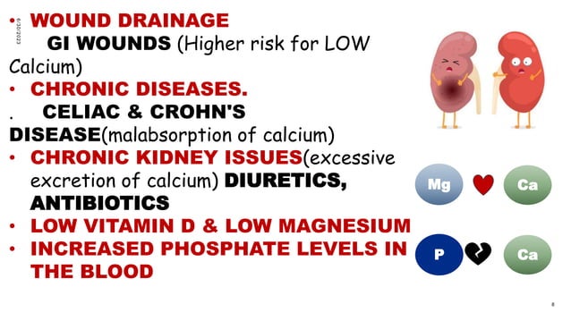 Calcium imbalances- hypocalcemia and hypercalcemia | PPT