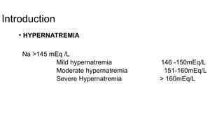 electrolyte hyponatremia and hypernatremia | PPTX