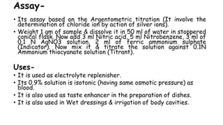 Electrolyte replacement therapy | PPTX