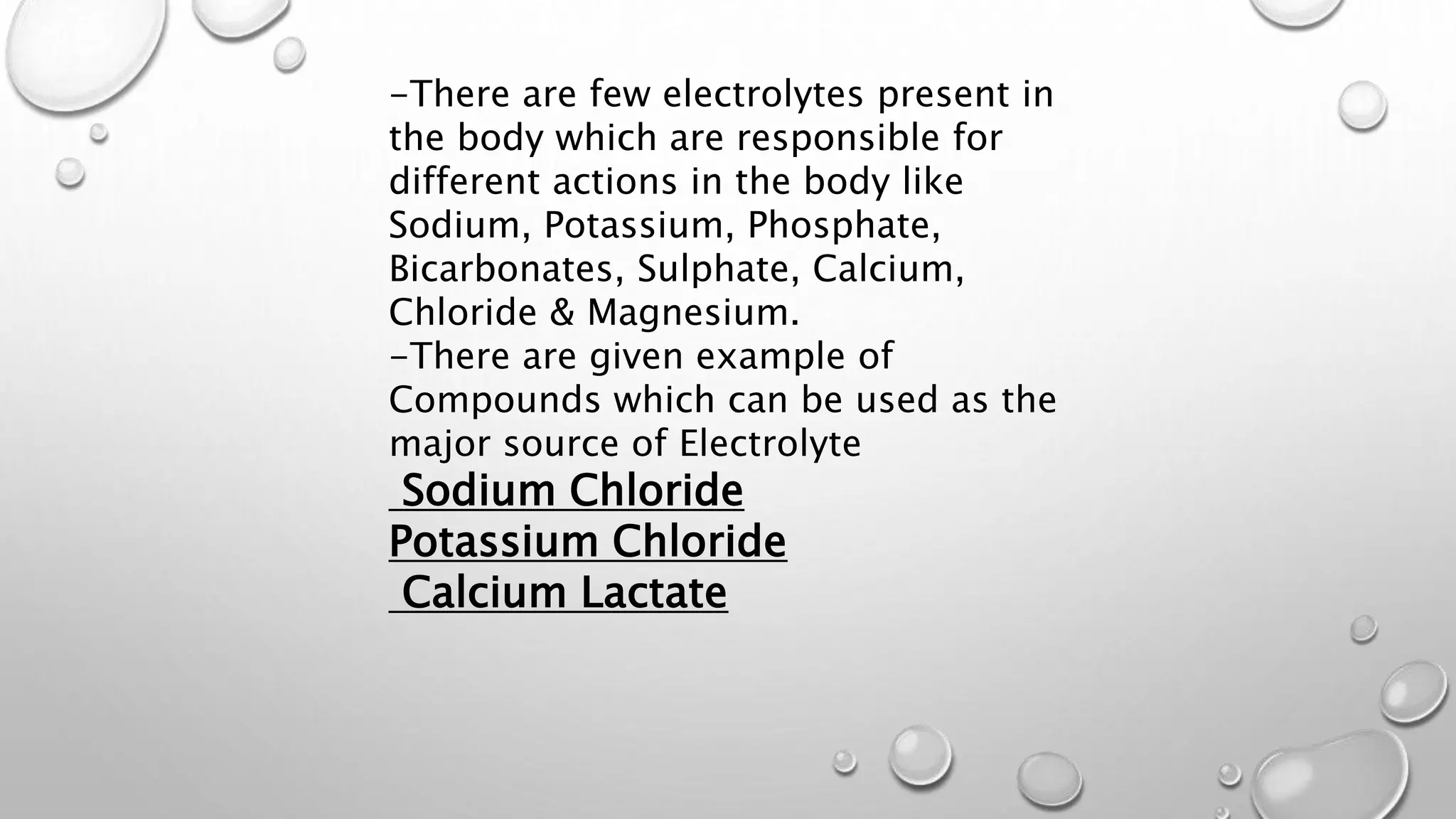 Electrolyte replacement therapy by nilesh sharma | PPTX