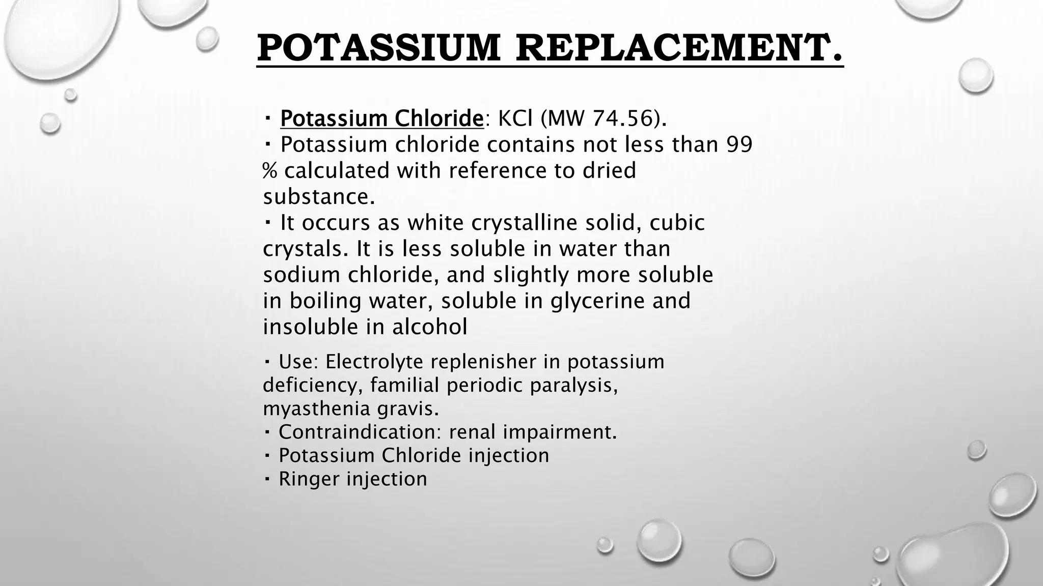 Electrolyte replacement therapy by nilesh sharma | PPTX