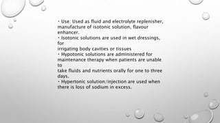 Electrolyte replacement therapy by nilesh sharma | PPTX