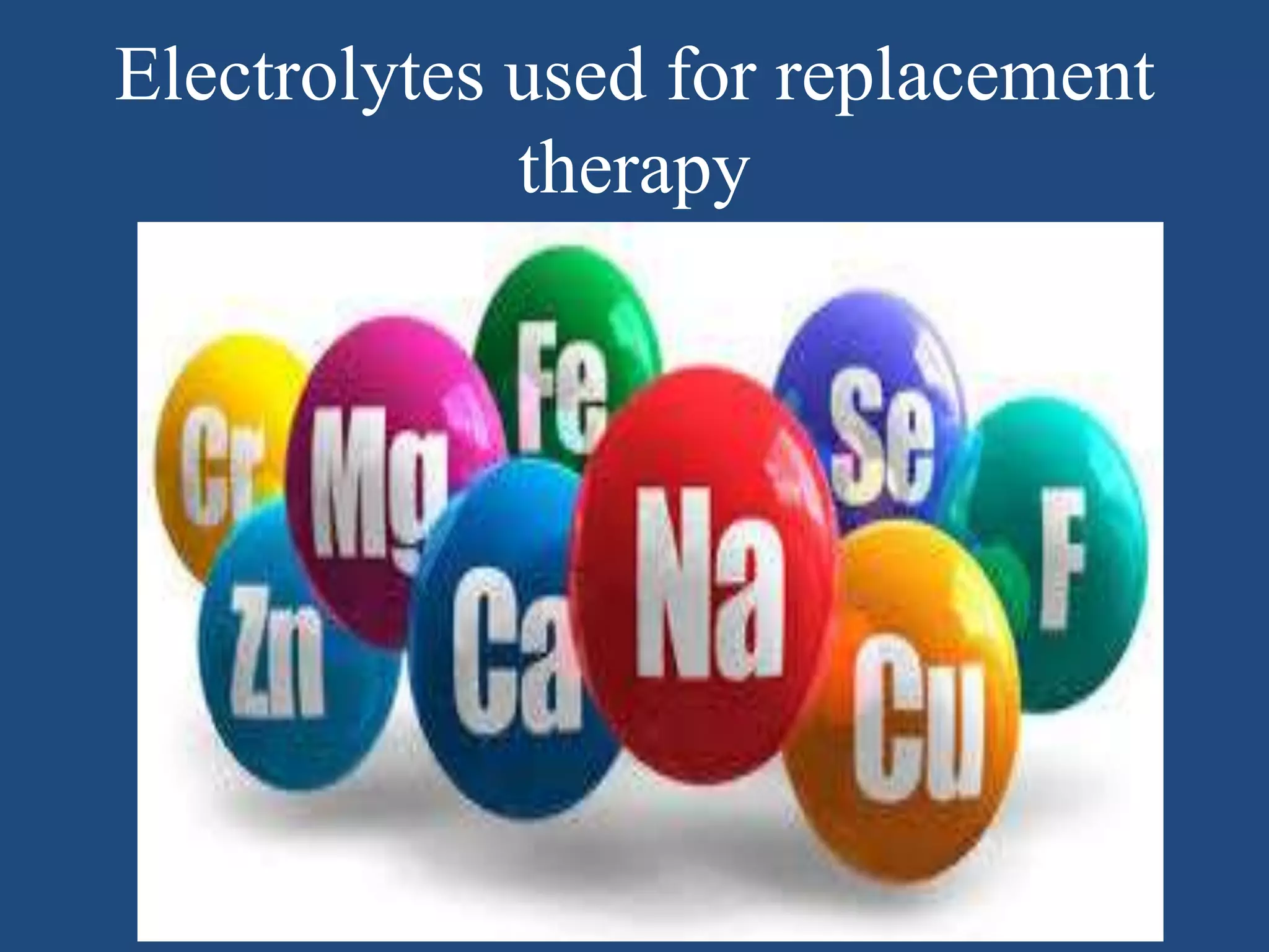 Electrolyte replenishers | PPTX