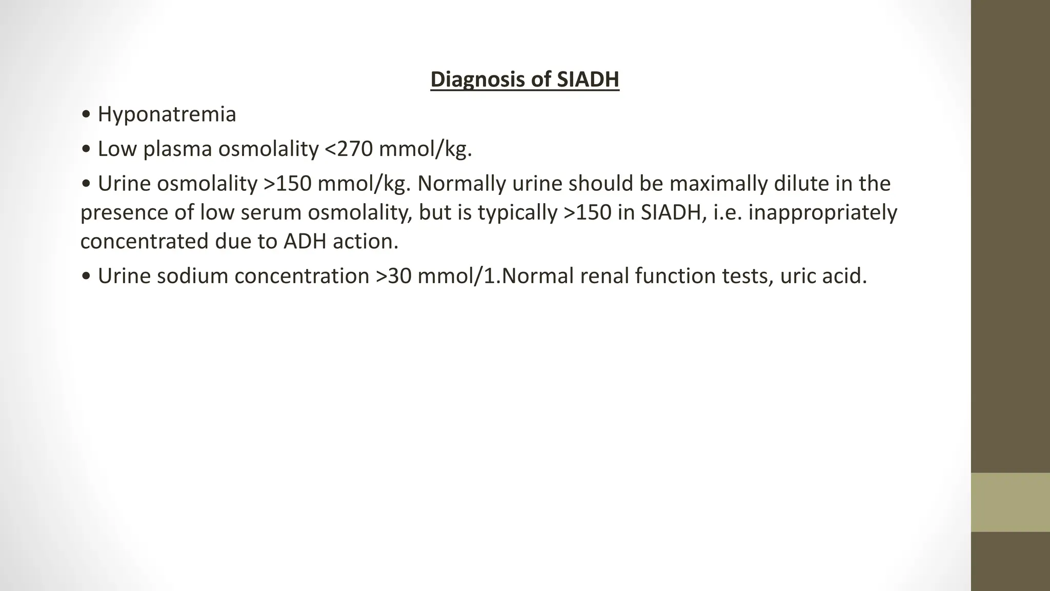 DYSELECTROLYTEMIA Maintaining proper levels of sodium, potassium ...