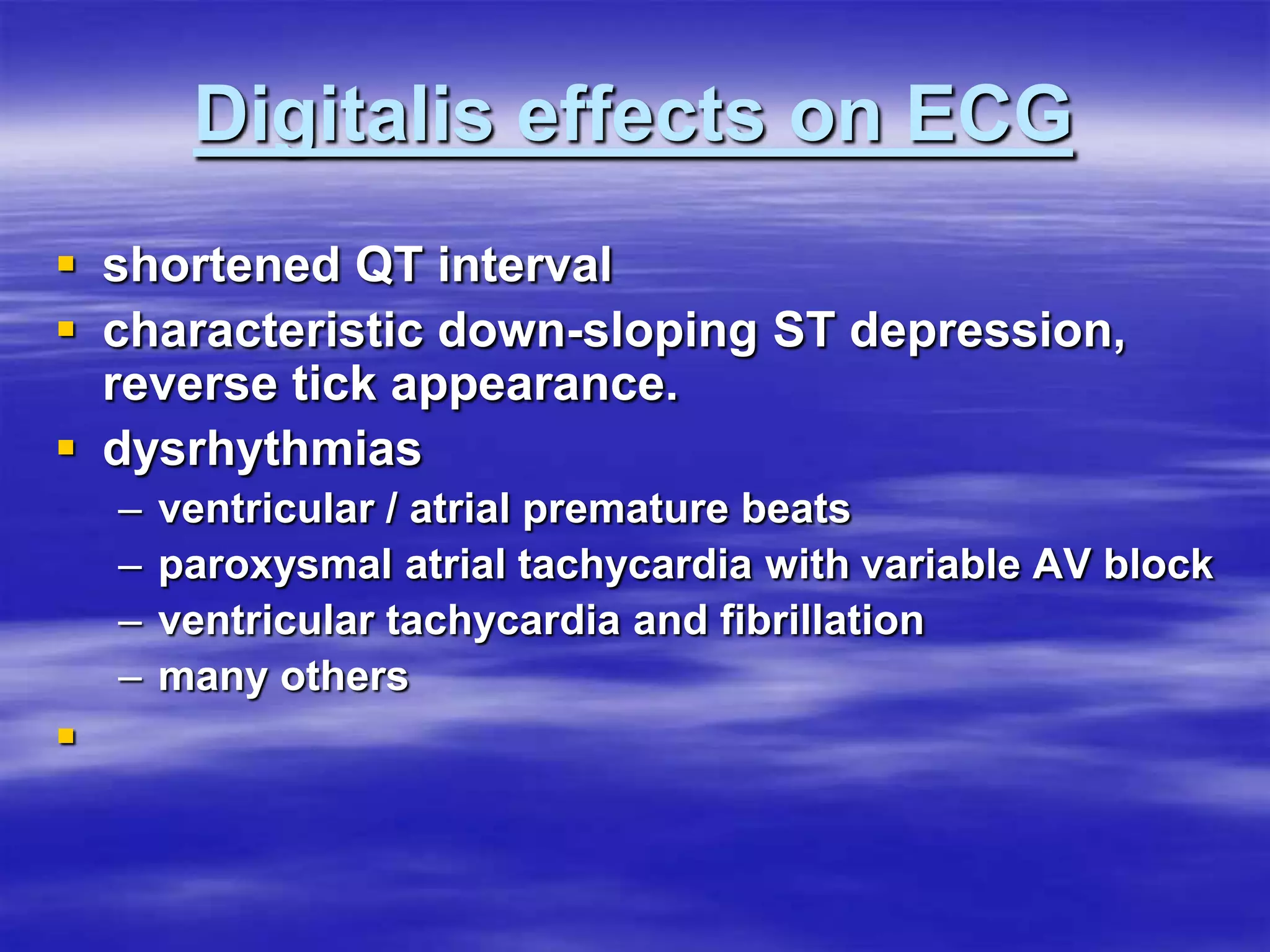 Electrolytes imbalance and ECG changes presentation 2005 | PPTX