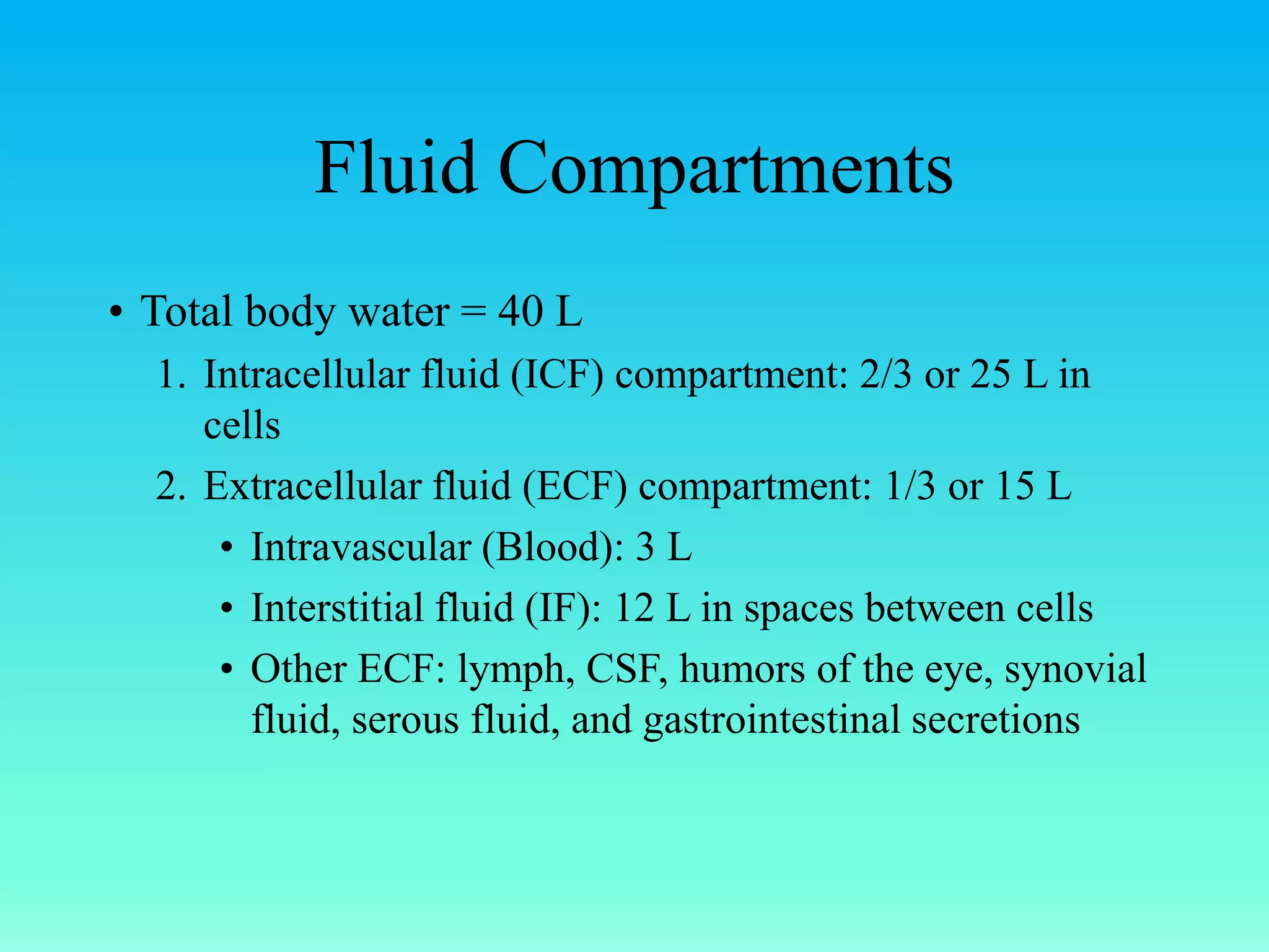 Electrolytes and fluids | PPTX