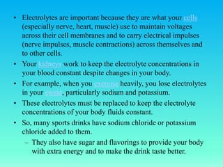 Electrolytes and fluids | PPTX