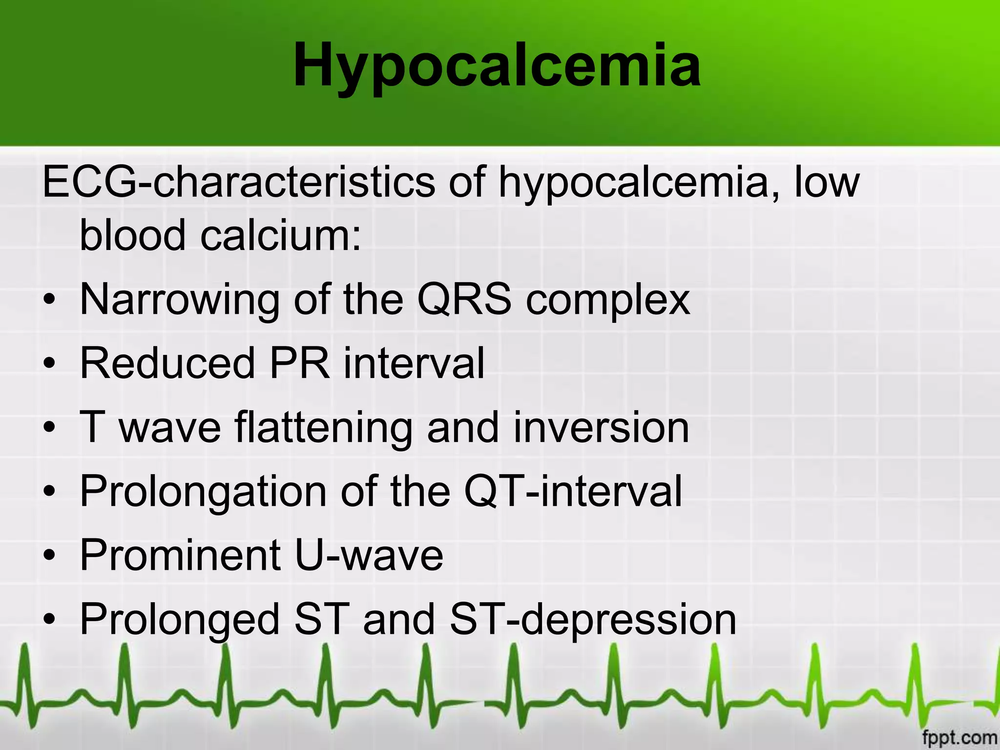 Electrolyte and metabolic ECG abnormalities | PPTX